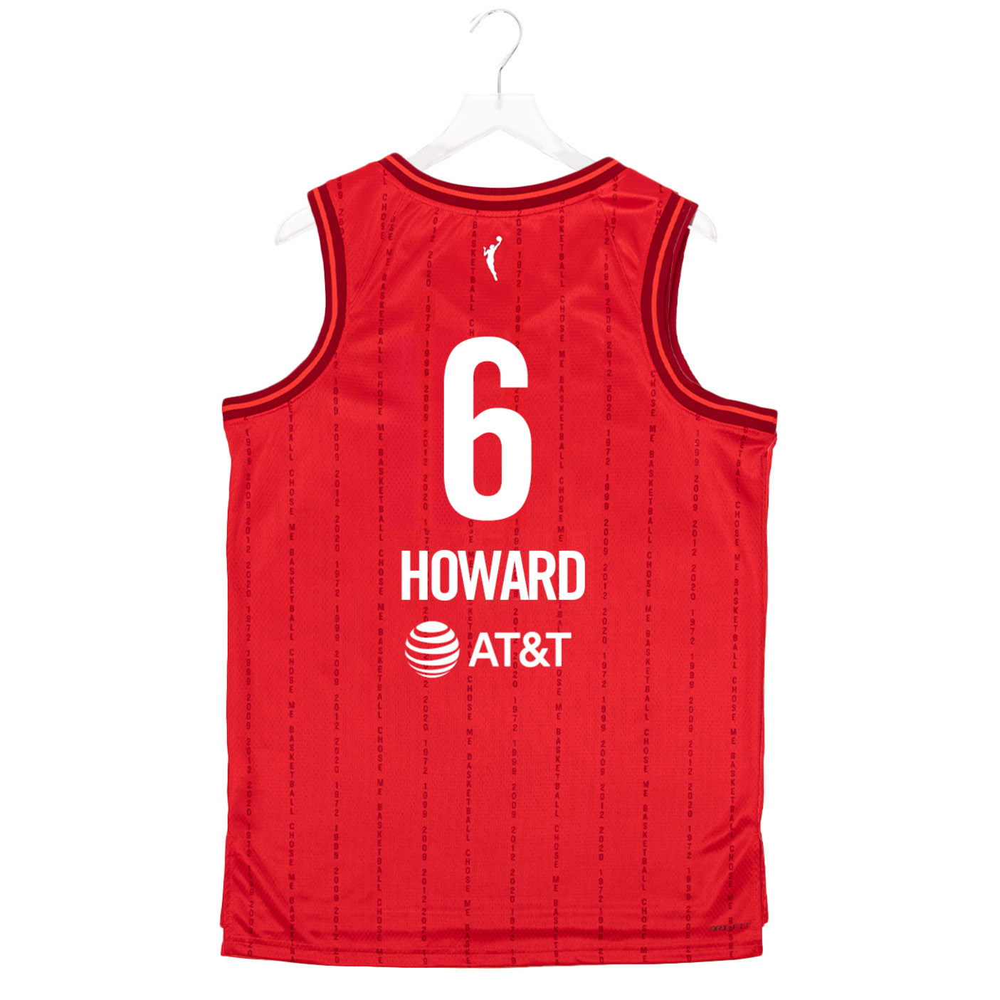 Adult Indiana Fever #6 Natasha Howard Rebel Swingman Jersey in Red by ...